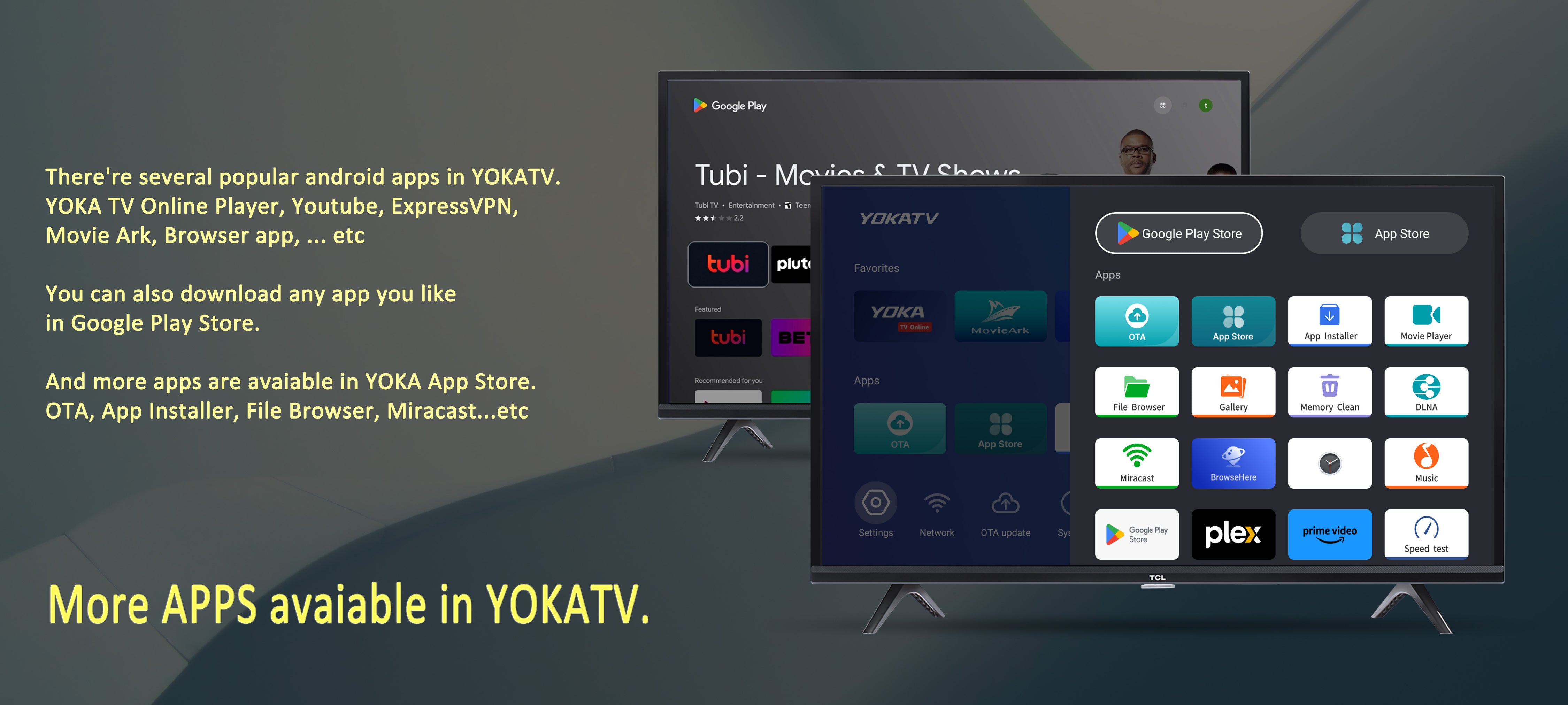 YOKATV IPX1 / IPX2 - 4K Android Ultra HD Streaming Box
