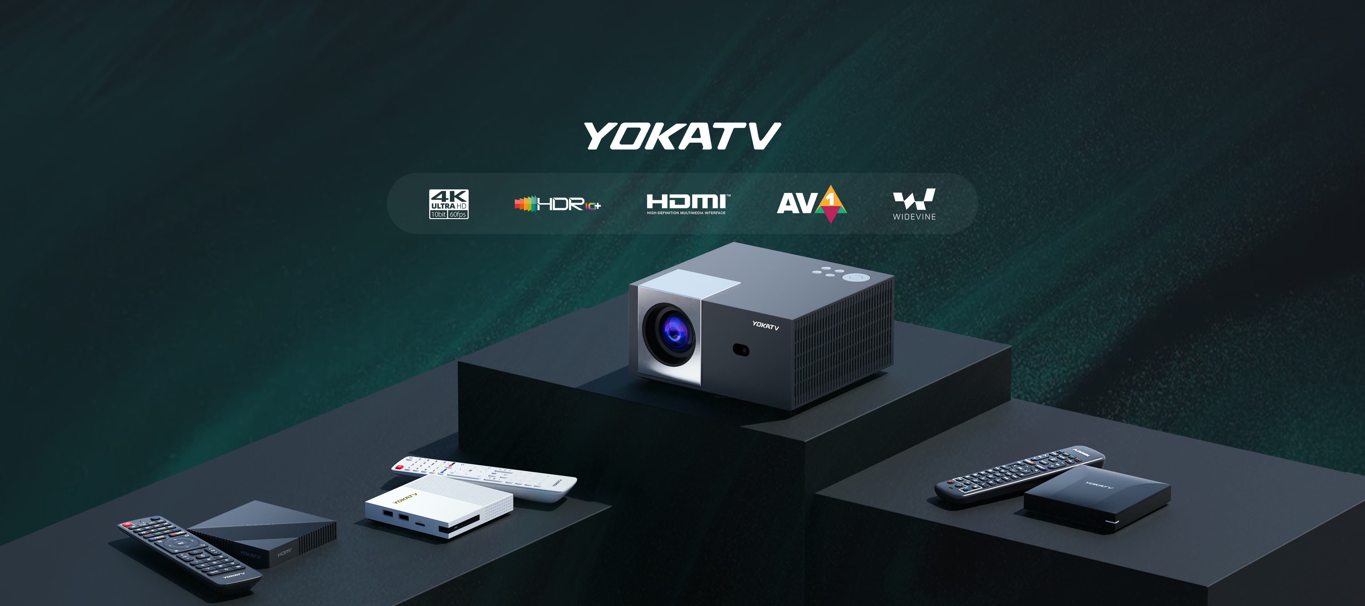 YOKATV IPX1 / IPX2 - 4K Android Ultra HD Streaming Box